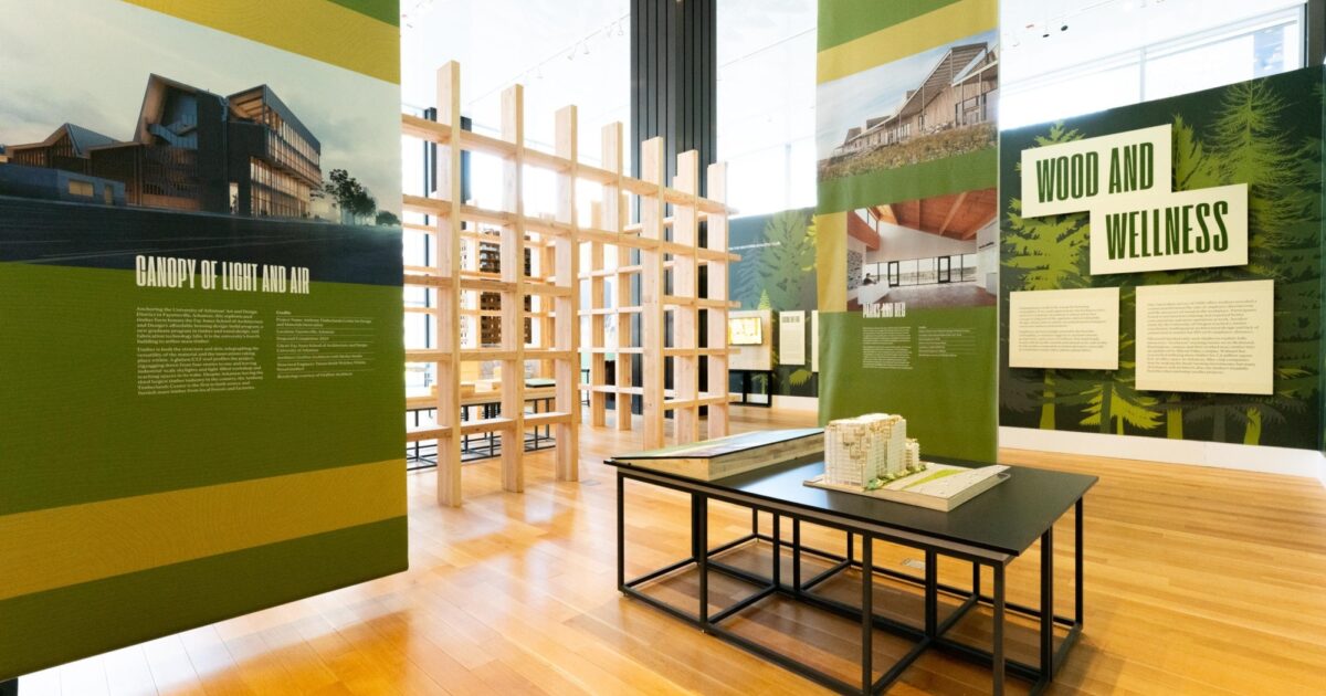 Span | ReFramed: The Future of Cities in Wood Exhibition Design