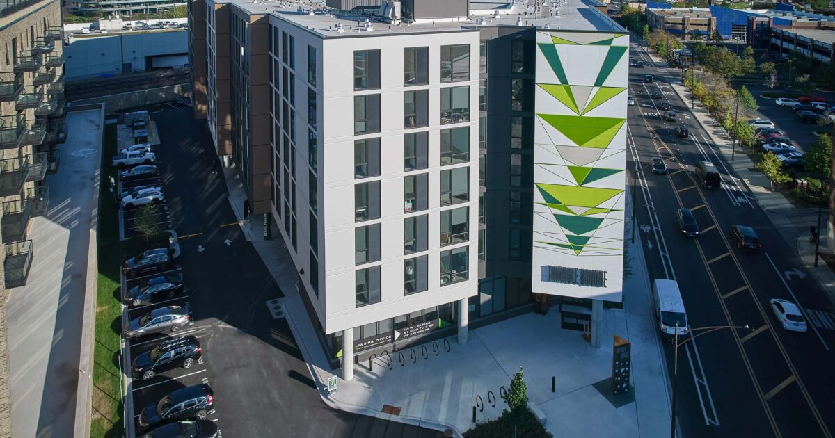 Span | Triangle Square Apartments Identity & Signage